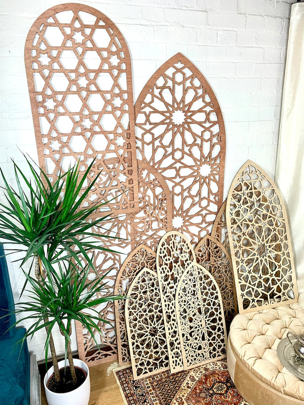 Large Moroccan Decorative wood panels | Moroccan Arch Panel - MoroDeco
