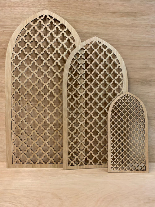 Large Moroccan Decorative wood panels | Moroccan Arched Panels - MoroDeco