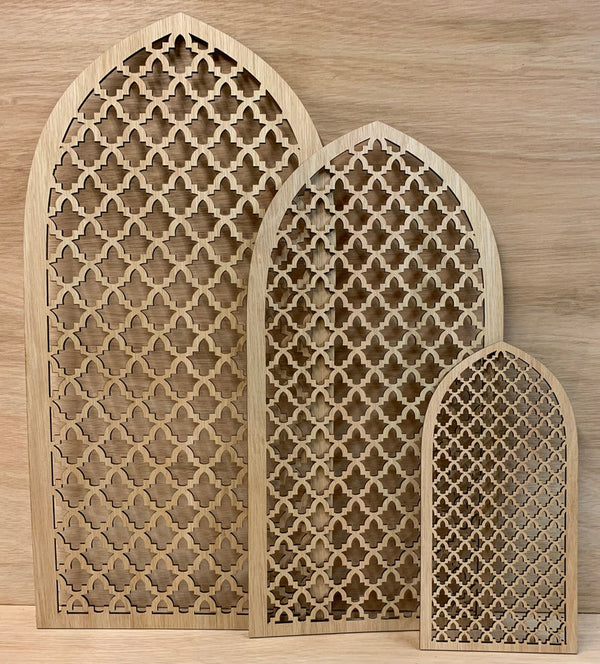 Large Moroccan Decorative wood panels | Moroccan Arched Panels - MoroDeco